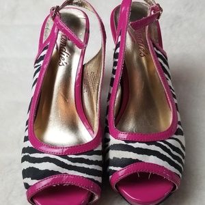 Candie's | Shoes | Candies Zebra Pink Shoes | Poshmark